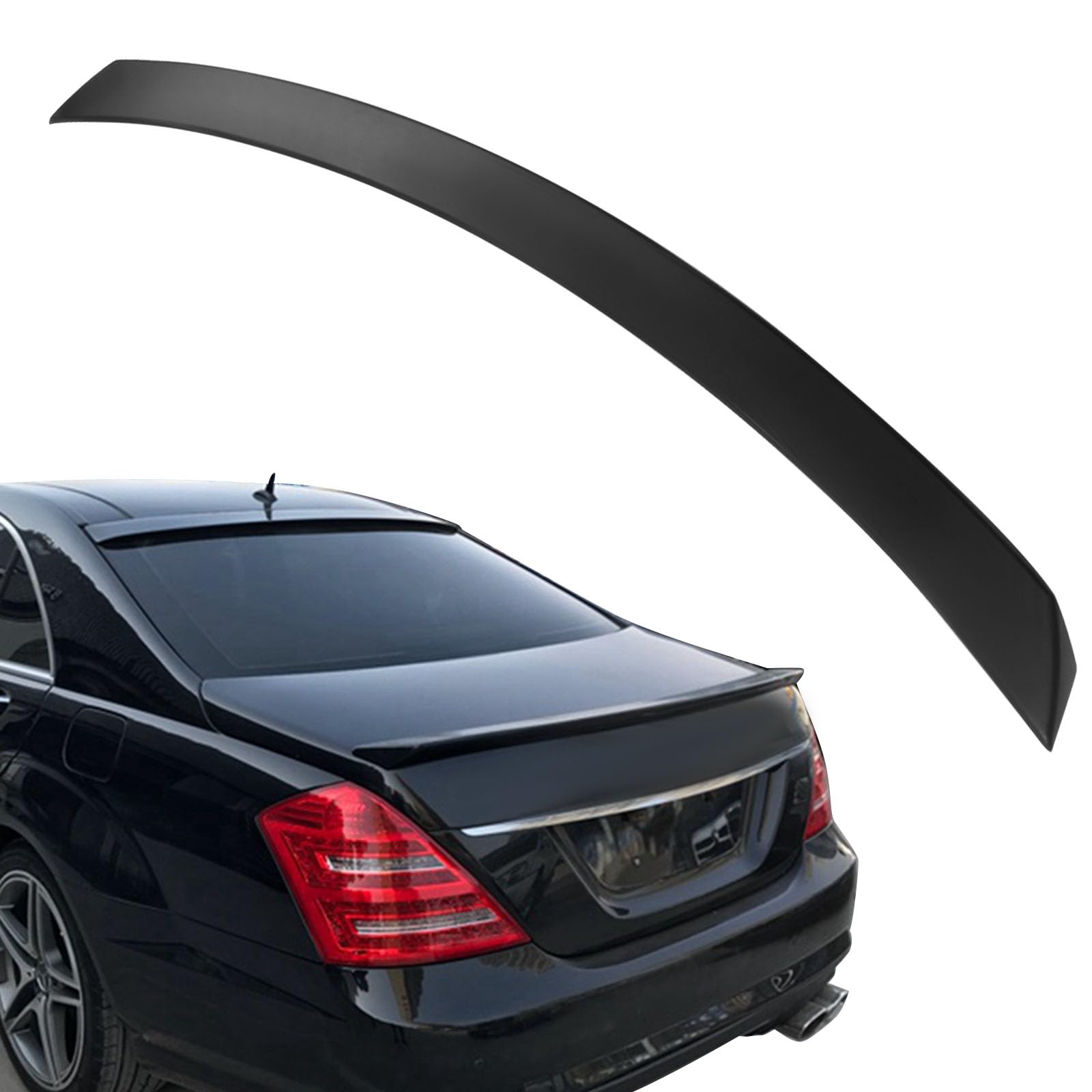 Amazon.com: SCITOO Black ABS Rear Trunk Spoiler Wing 52.95 Inch*3.23 ...