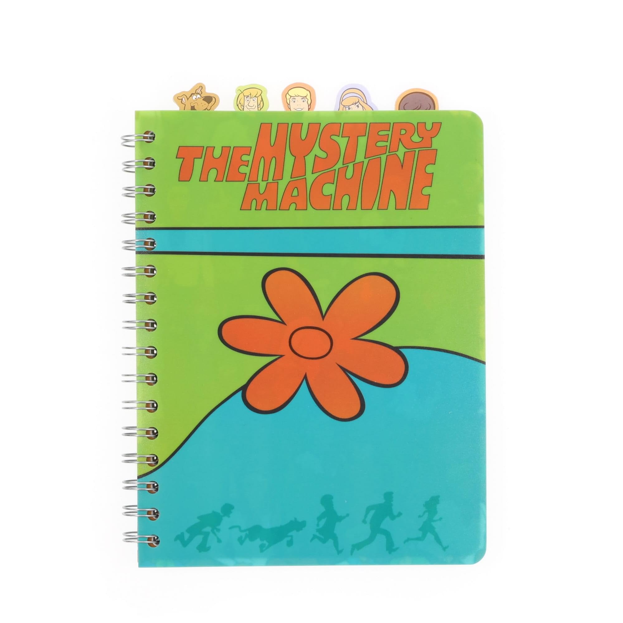 Scooby-Doo Mystery Machine 5-Tab Spiral Notebook With 75 Sheets ...