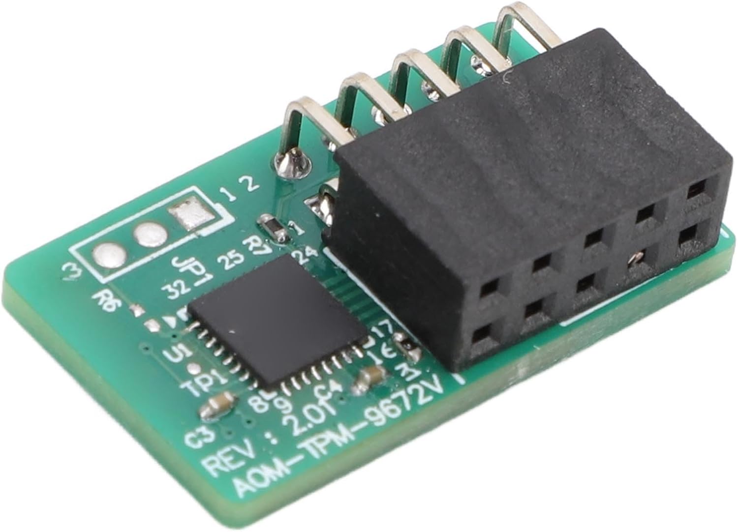 Amazon.com: TPM 2.0 Module Trusted Platform, Vertical 10Pin SPI TPM 2.0 ...