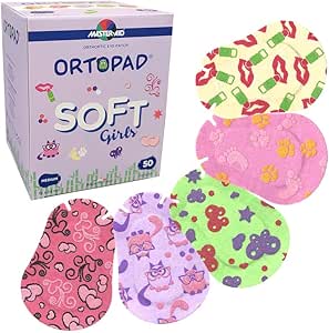 Ortopad® Soft Bamboo Girls Eye Patches, 50/box (Medium Size, 2-4 yrs ...
