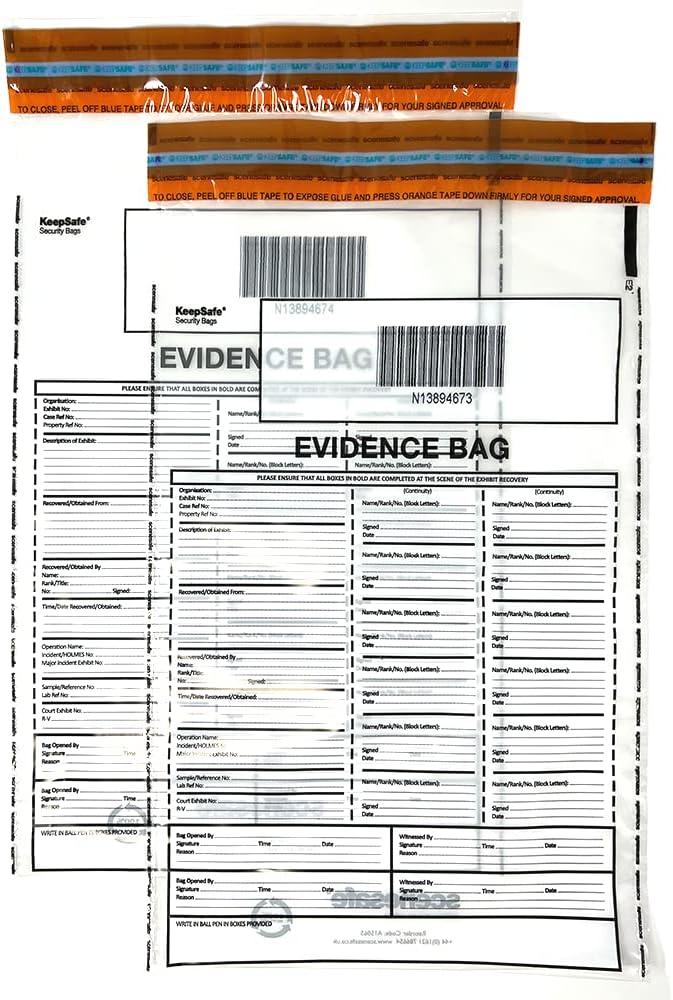 Panda Loco 2 X Police Evidence Bags Official Looking CSI Crime Scene ...