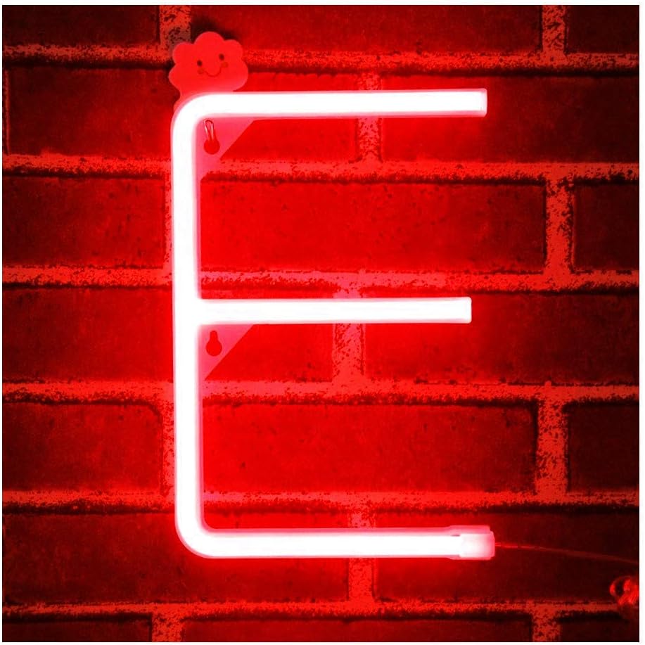 Amazon.com : Neon Sign, Letter Neon Signs Neon Alphabet Light Light Up ...