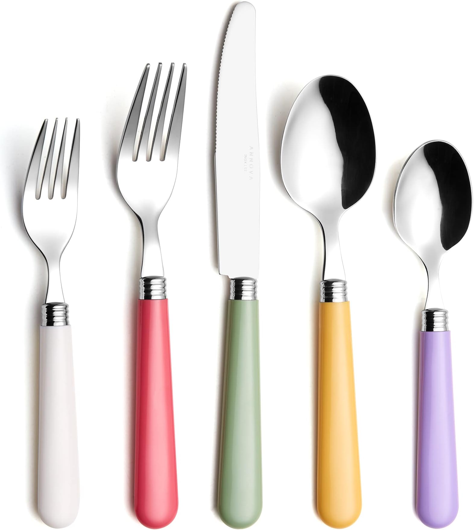 Amazon.com | Fiesta Jamboree 20-Piece Color Flatware Set, 0, MULTI 1 ...