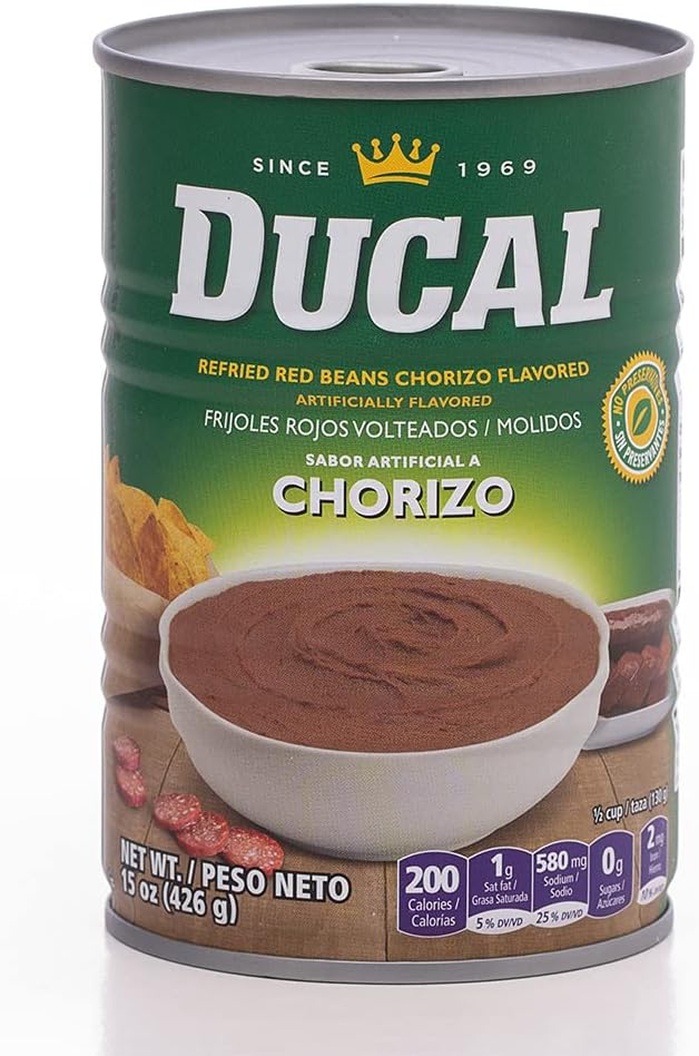 Amazon.com: Ducal Refried Red Beans Pouch - Instant Vegetarian Refried ...