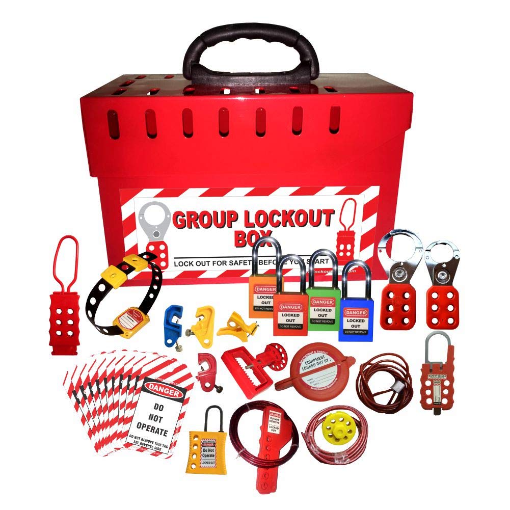 Group Lockout Box Loto Kit-382 Set Of 1 Safety House Loto : Amazon.in ...