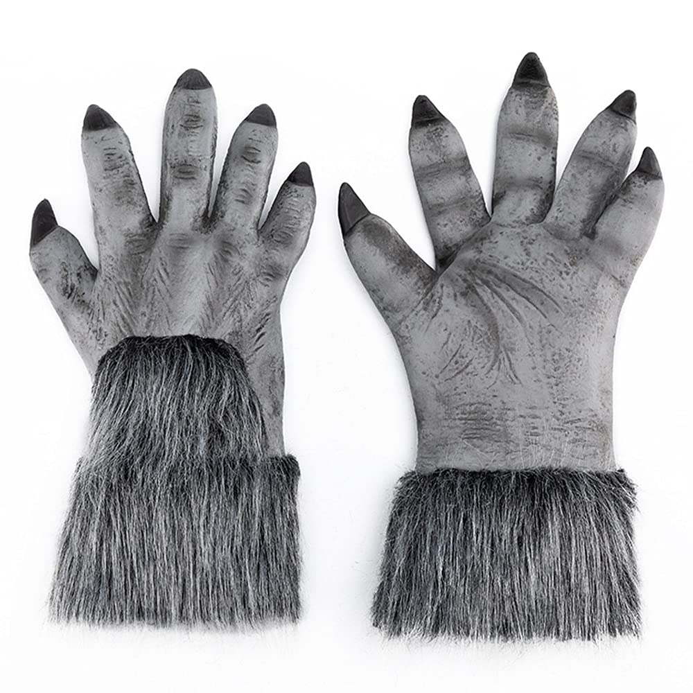 Buy Halloween Costume Furry Full Face Cosplay Latex Werewolf Wolf ...