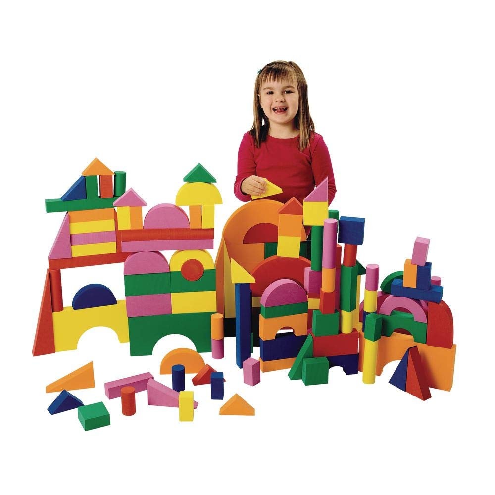 Amazon.com: Foam Unit Floor Blocks - 126 Pieces Excellerations, Indoor ...
