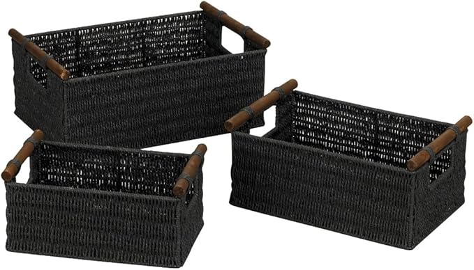 Amazon.com - Household Essentials ML-7052 Paper Rope Wicker Storage ...