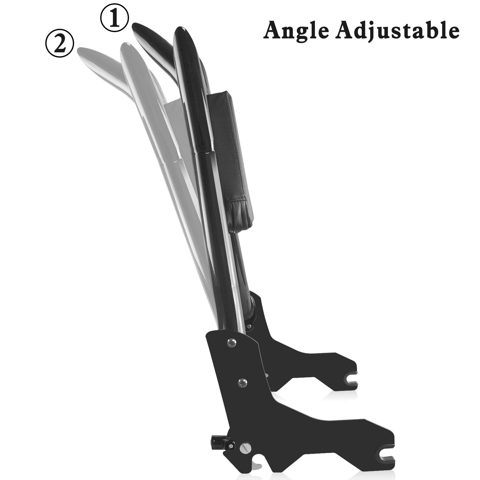 Snapklik.com : Custom 26”Tall Adjustable Sissy Bar Docking For Harley ...
