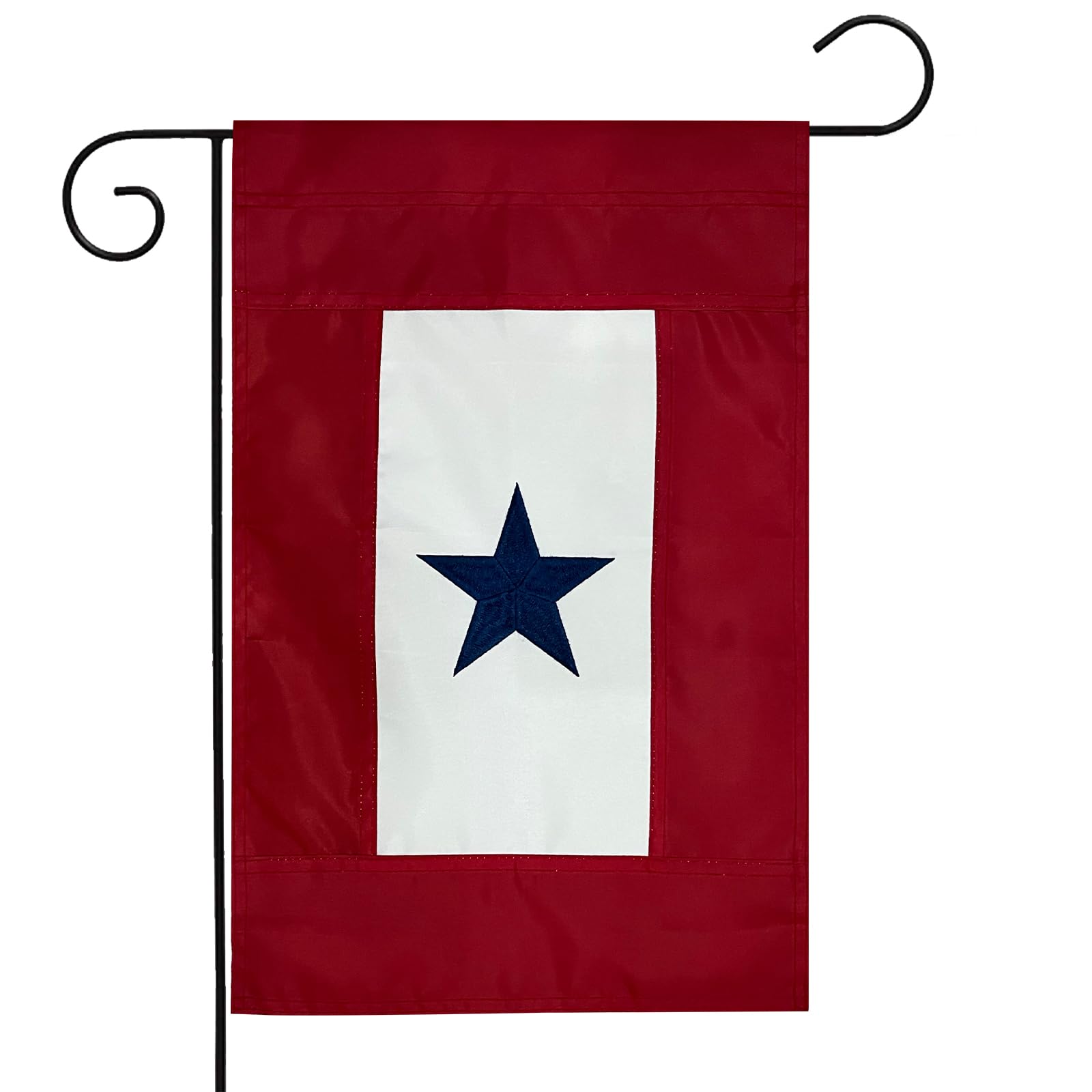 Amazon.com : FLAGPARK Military Service Garden Flag One Blue Star ...