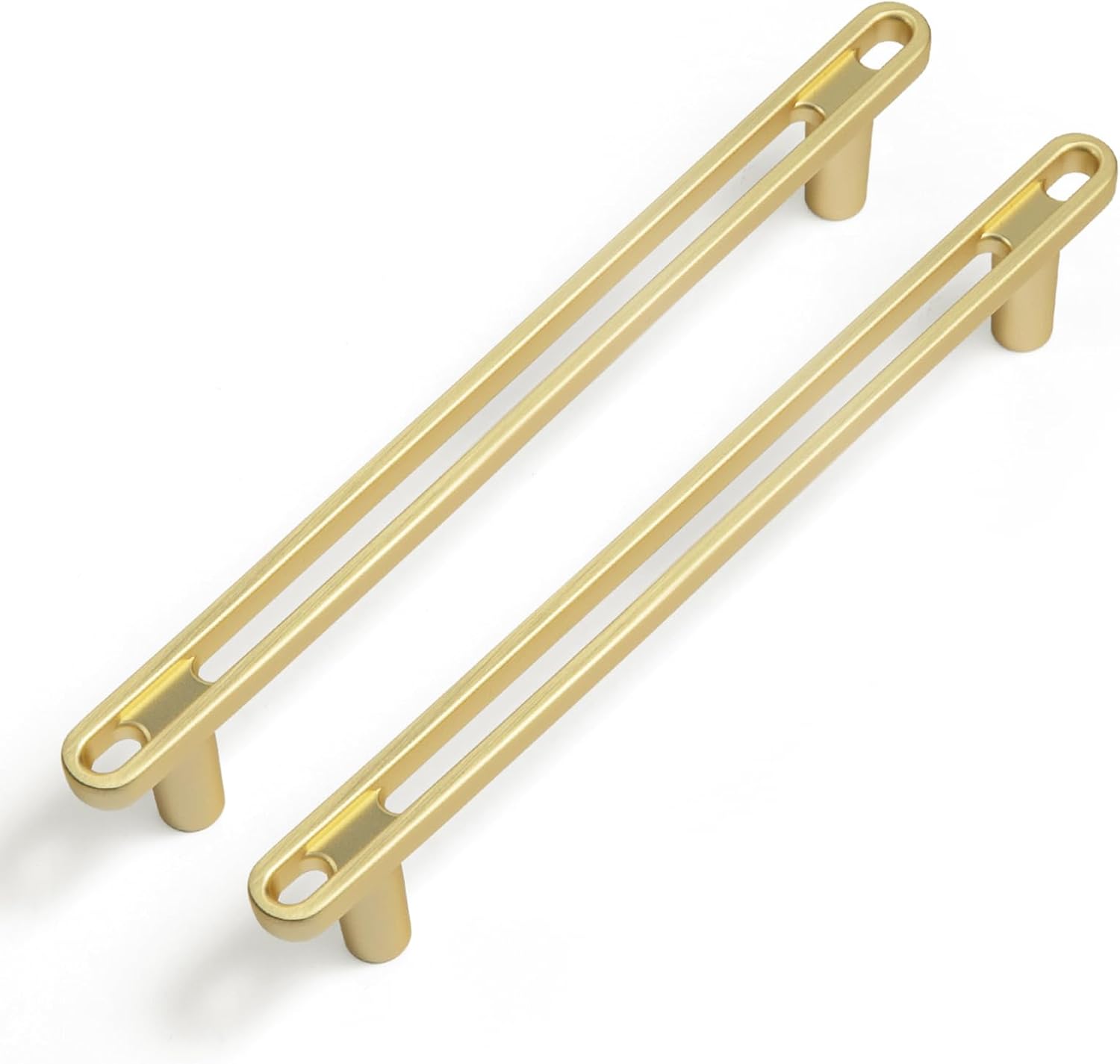 Goo-Ki 6 Pack 5 Inch （128mm） Hole Center Cabinet Pulls Light Brushed ...