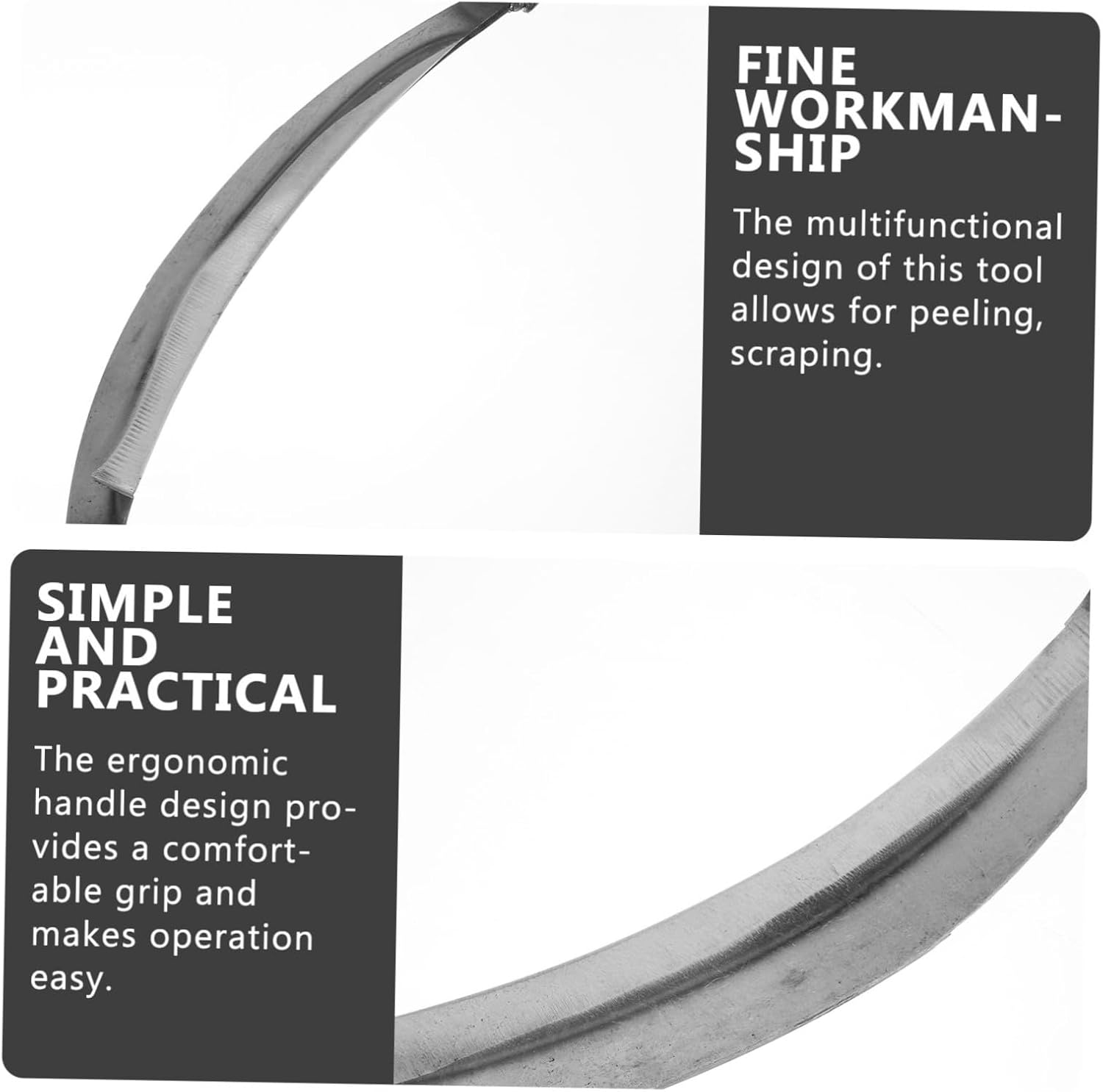 BCOATH Debarking Tool Bark Log Skinning Manganese Steel Metal Tree ...