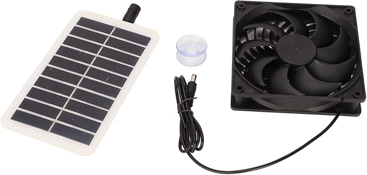 Amazon.com : plplaaoo Solar Panel Fan Kit, 100W 12V Solar Panel Solar ...