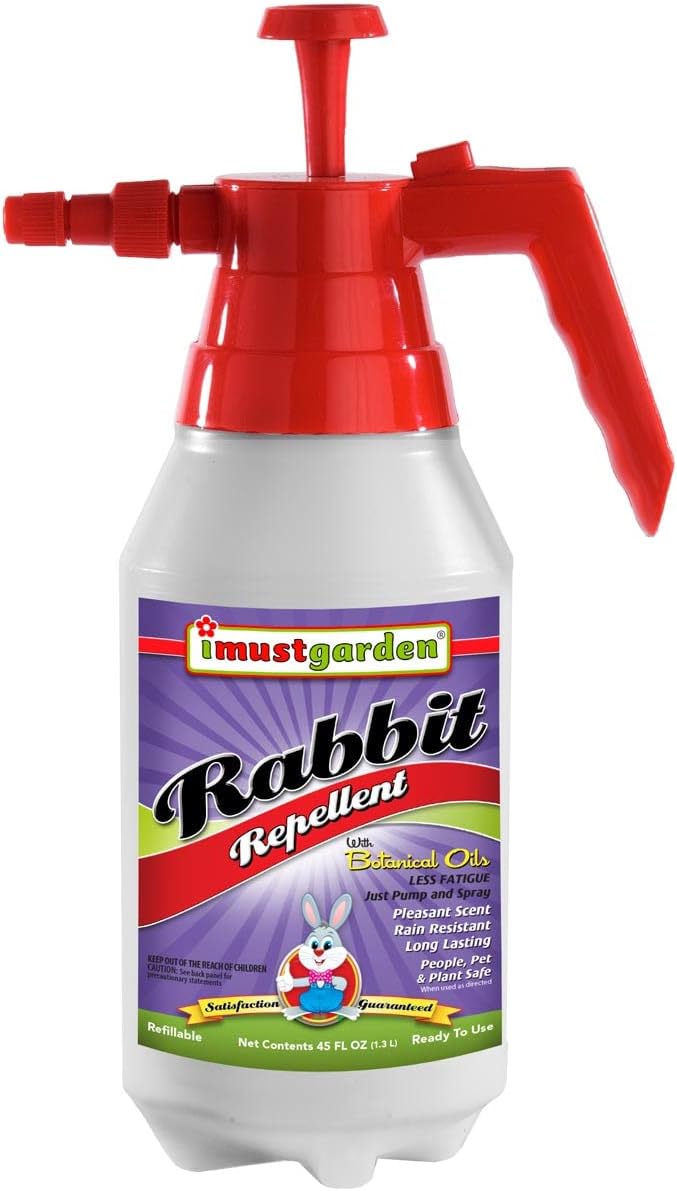 Amazon.com: I Must Garden Rabbit Repellent: Mint Scent Rabbit Spray for ...