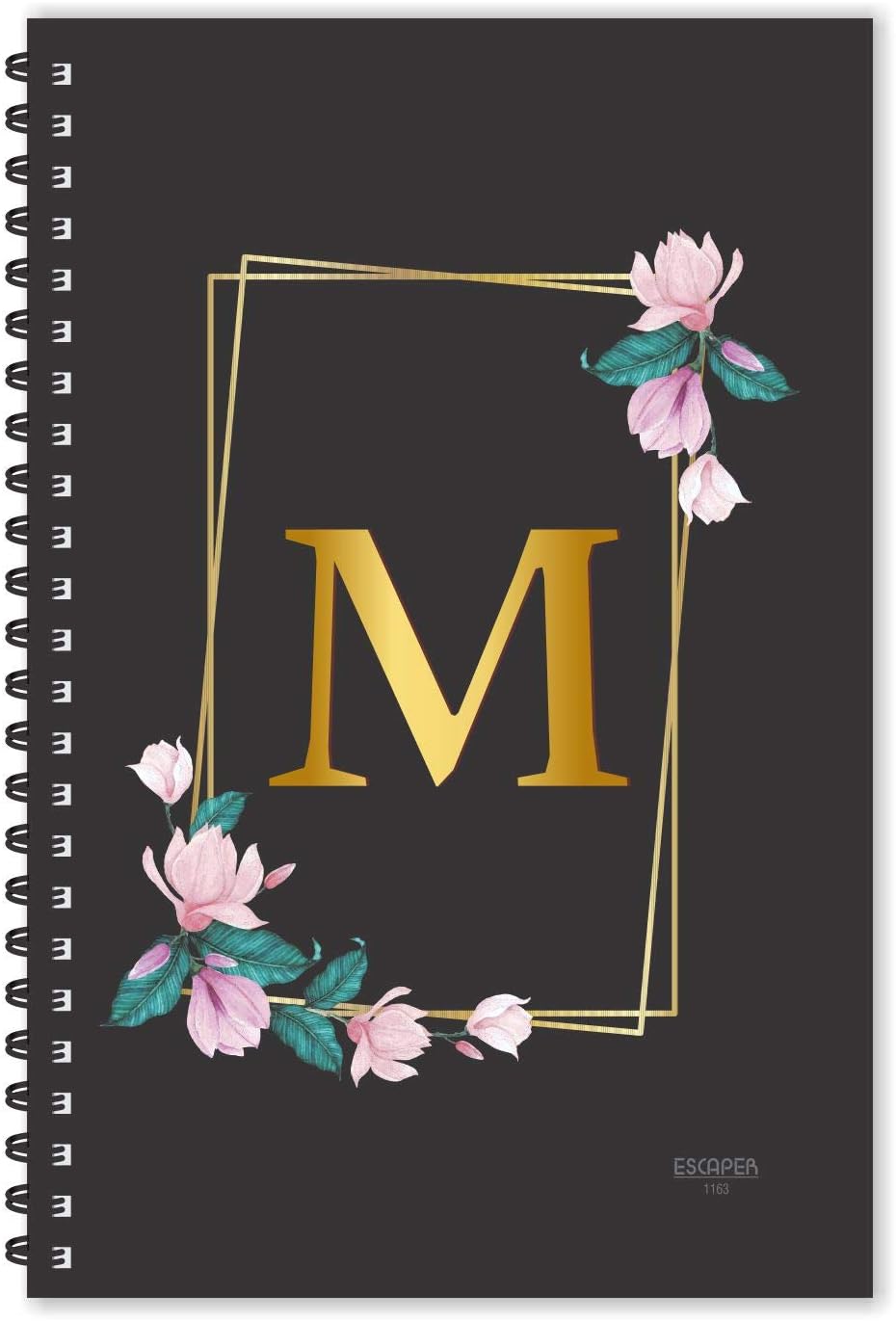 ESCAPER M Letter Notebook, A5 Ruled Notebook, M Initial Notebook, M ...