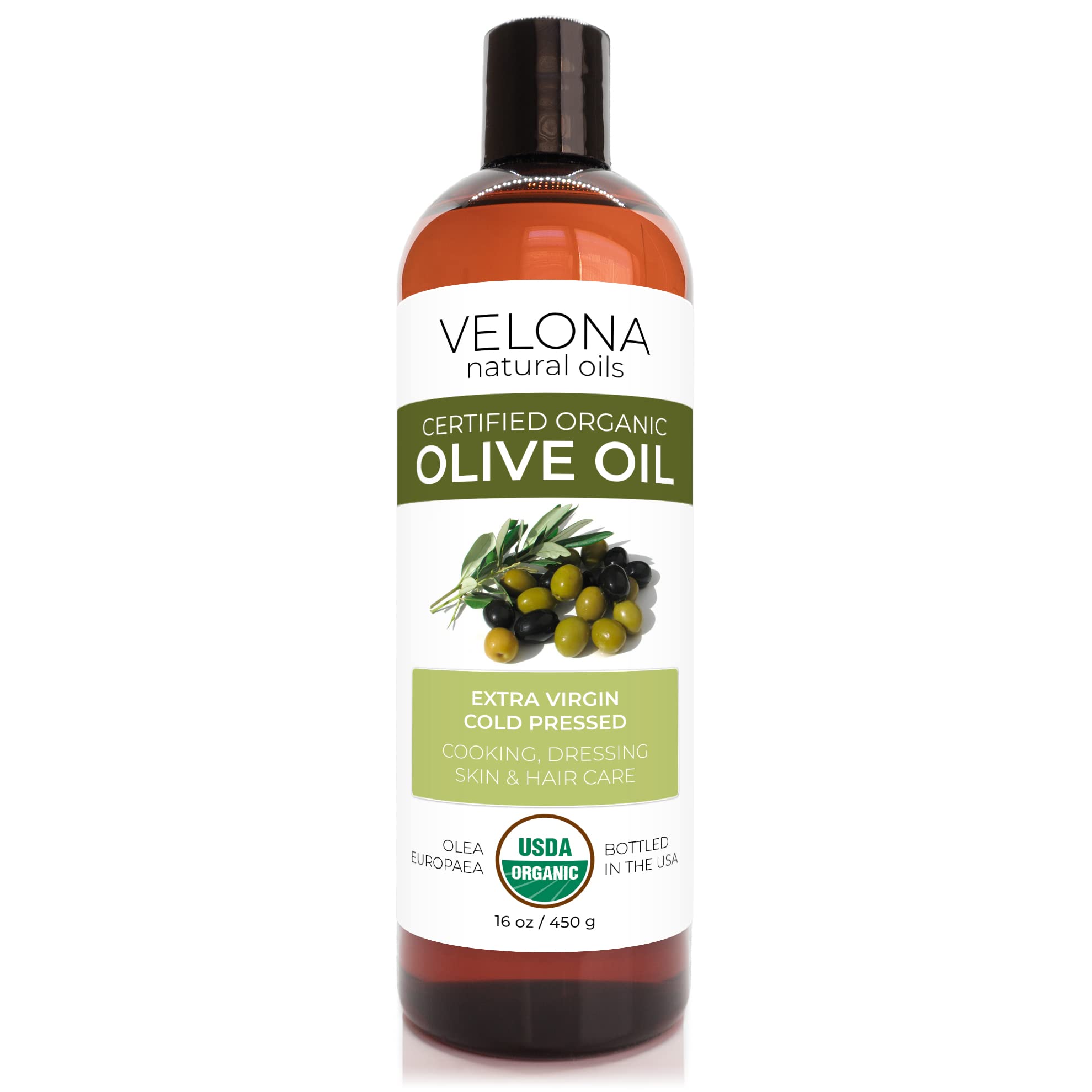 Snapklik.com : Velona USDA Certified Organic Olive Oil - 16 Oz 100% ...
