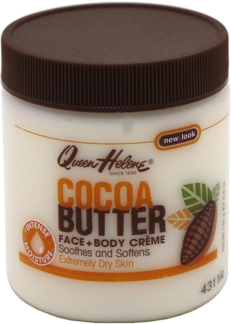 Amazon.com : Queen Helene Cocoa Butter Face & Body Cream, 4.8 Oz ...