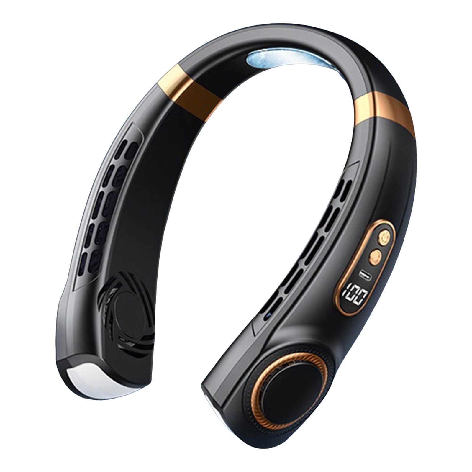 Amazon | [vigerkar] 首掛け扇風機 軽量 ランキング ネッククーラー 携帯扇風機 コンパクト 大風量 ネックファン 5段階風量調整 Type-C充電式 ポータブル扇風機 ...