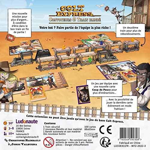 Colt Express Conveyor and Armoured Train Set French Version + 6 Bandits ...