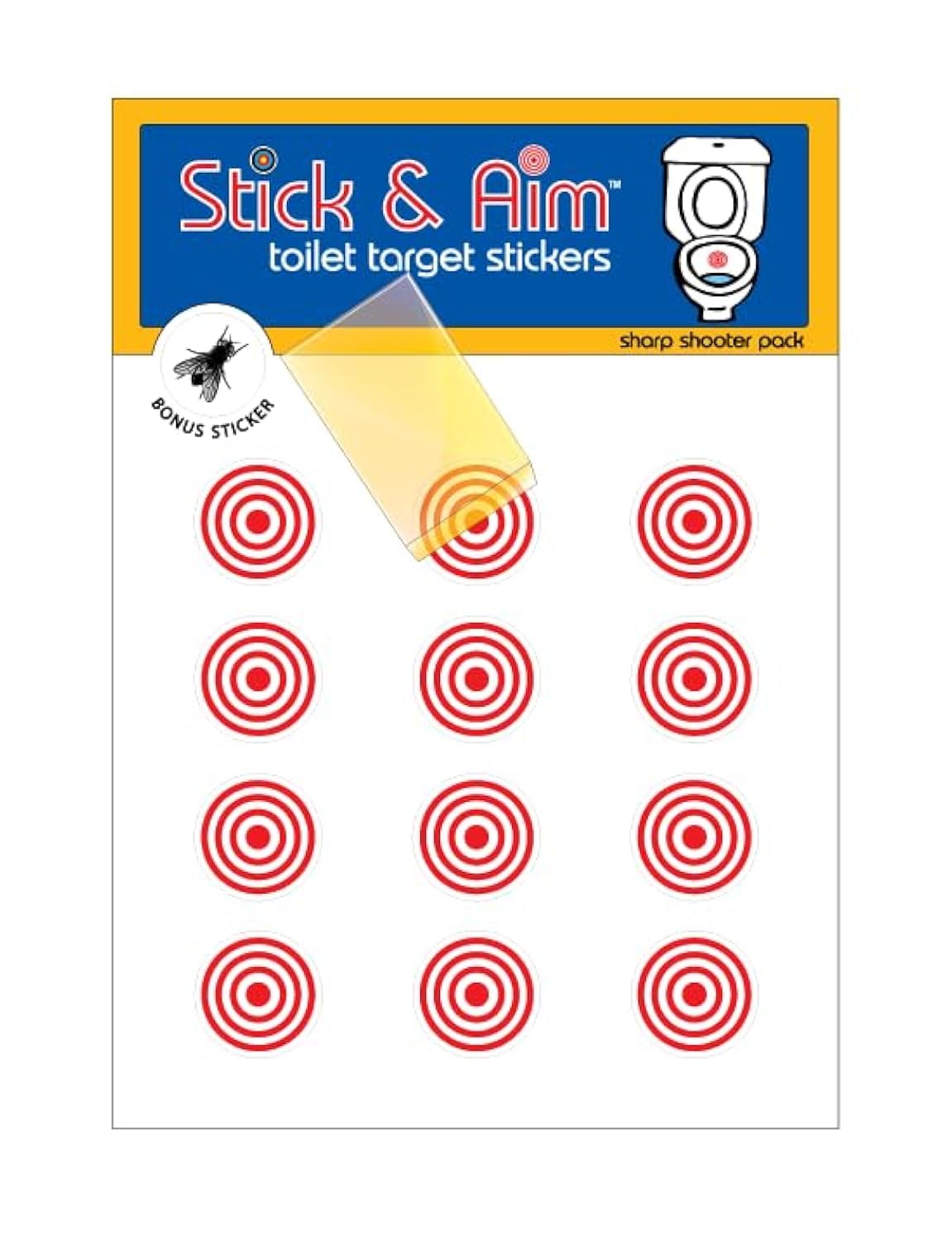 Amazon.com: Bullseye Toilet Targets - Bulk Pack (13 Targets) with ...