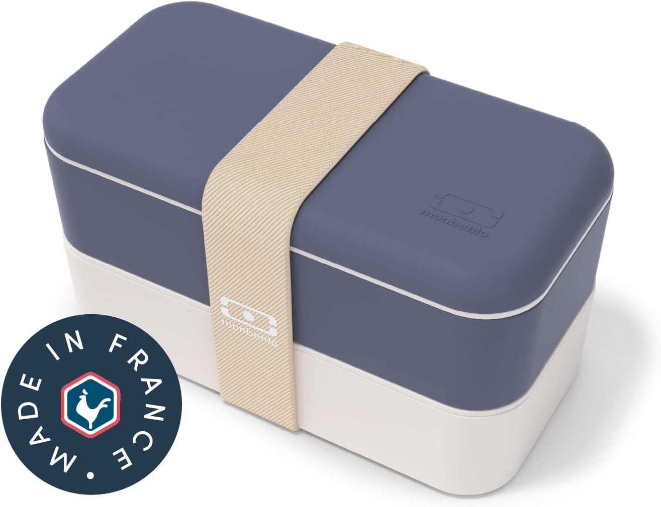 monbento - Bento box MB Original Natural - Boîte Repas à Compartiments - Lunch box Hermétique 2 ...