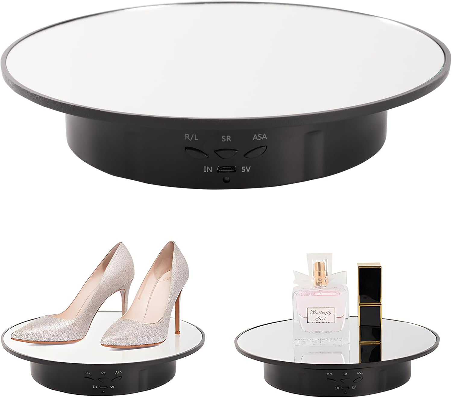 Amazon.com: GOHASPW Rotating Display Stand Turntable Stand Spinning ...