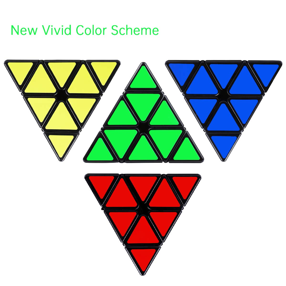 Coolzon Speed Cube Pyraminx Triangle Magic Cube Puzzle for Boys Girls ...