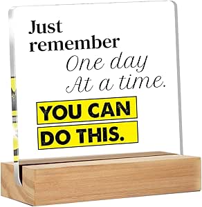 Amazon.com: Inspirational Desk Sign - Motivational Desk Signs ...