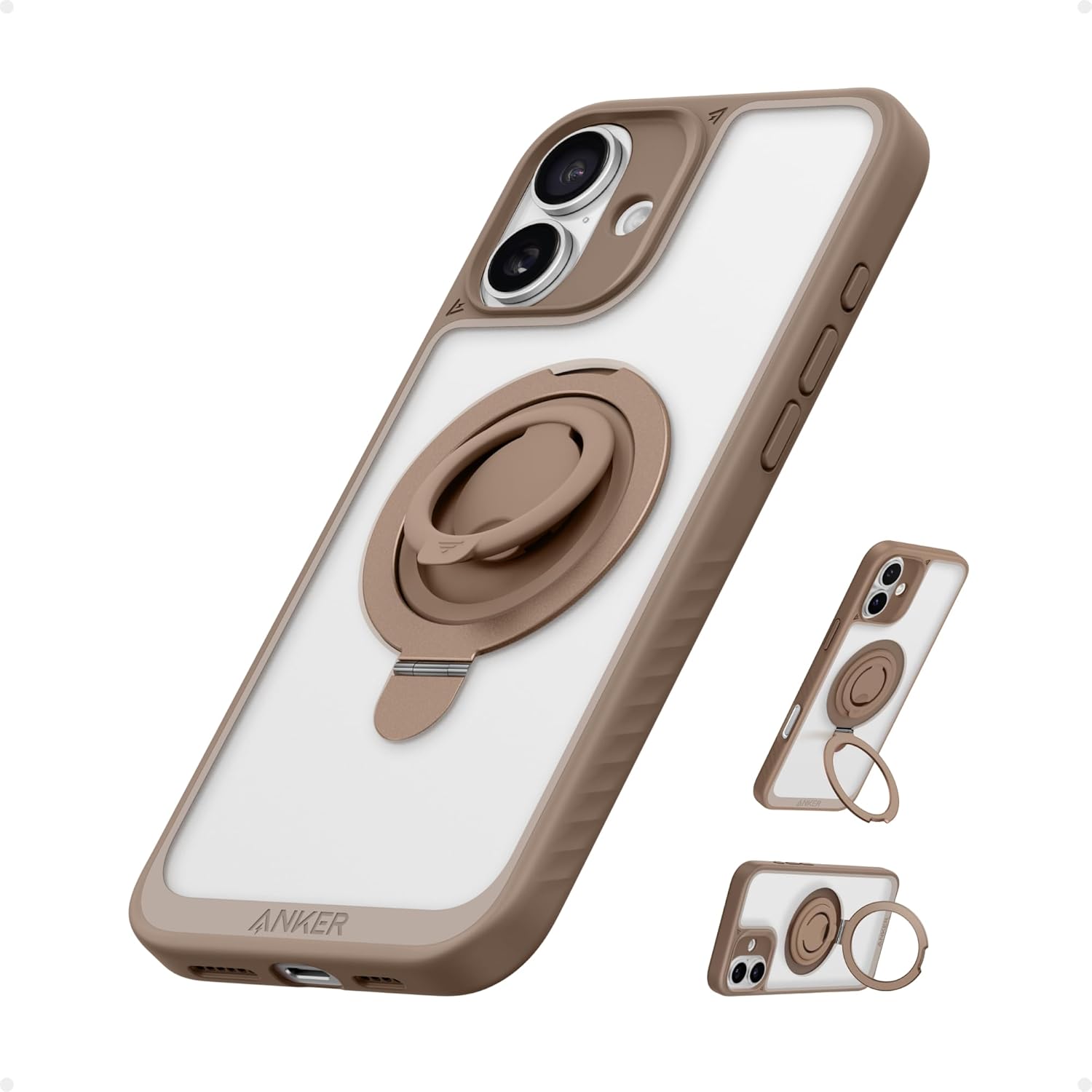 Amazon.com: Anker Magnetic Ring Stand for iPhone 16 Case, Silicone ...