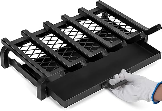 Amazon.com: Fireplace Grate 20 Inch- Wood Stove Fireplace Log Grates ...