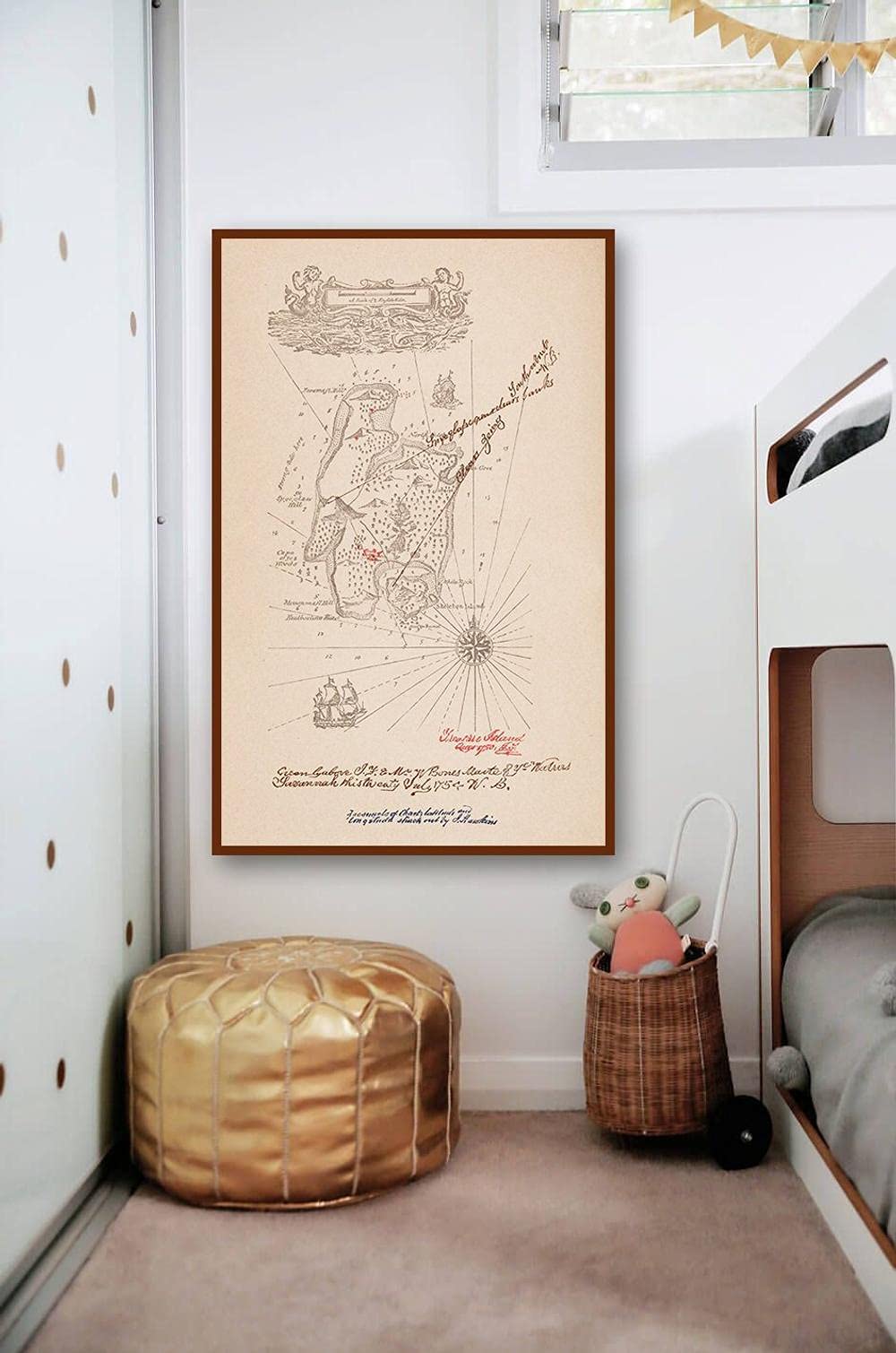 Mg Global Treasure Island Map By Robert Louis Stevenson Fantasy ...