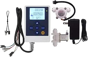 DIGITEN Water Flow Control LCD Display+G1/4" Flow Sensor Meter+12V G1/4 ...
