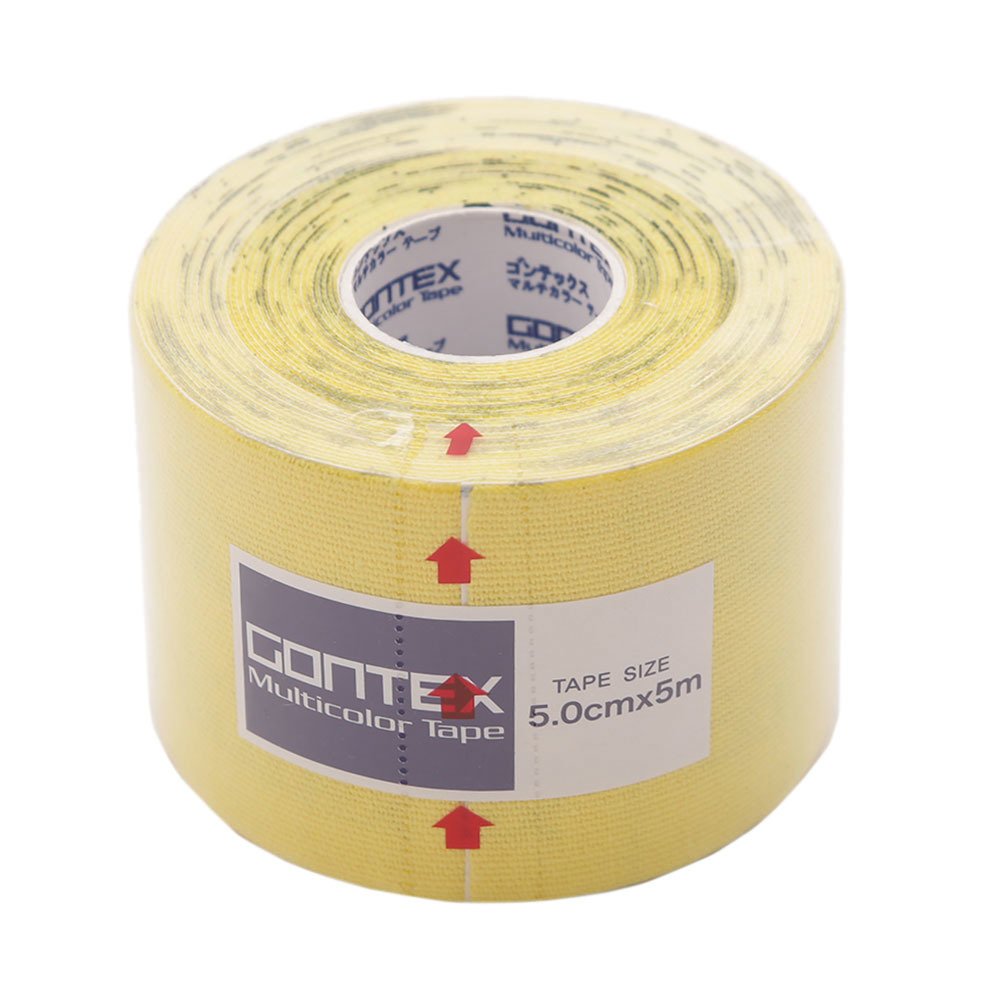 Amazon.co.jp: GONTEX Multicolor Tape GTRT006YLS イエロー 幅5cm×長さ5m 伸縮性ロールテープ : 食品・飲料・お酒