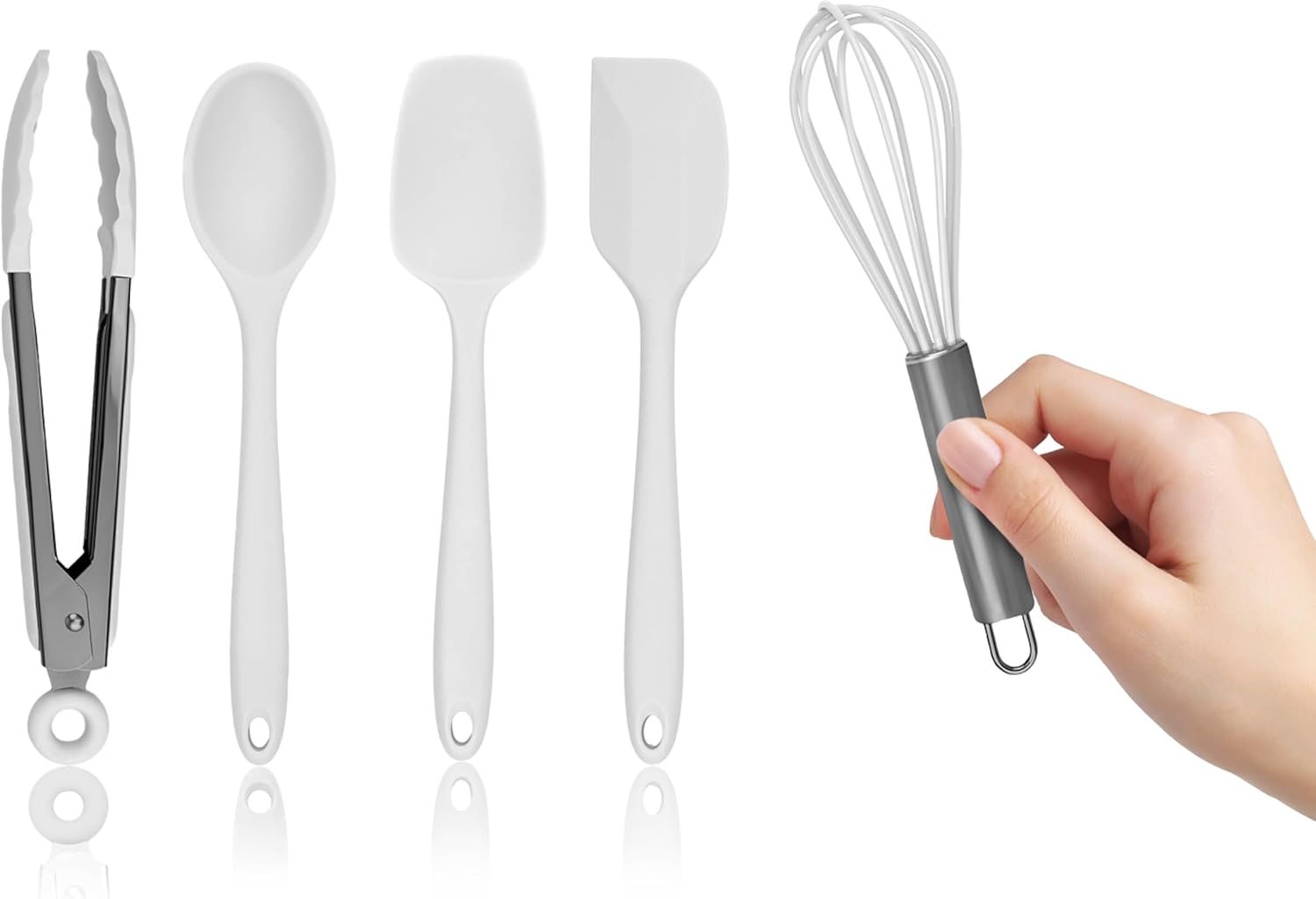 Amazon.com: Country Kitchen Silicone Cooking Utensils - Easy to Clean ...