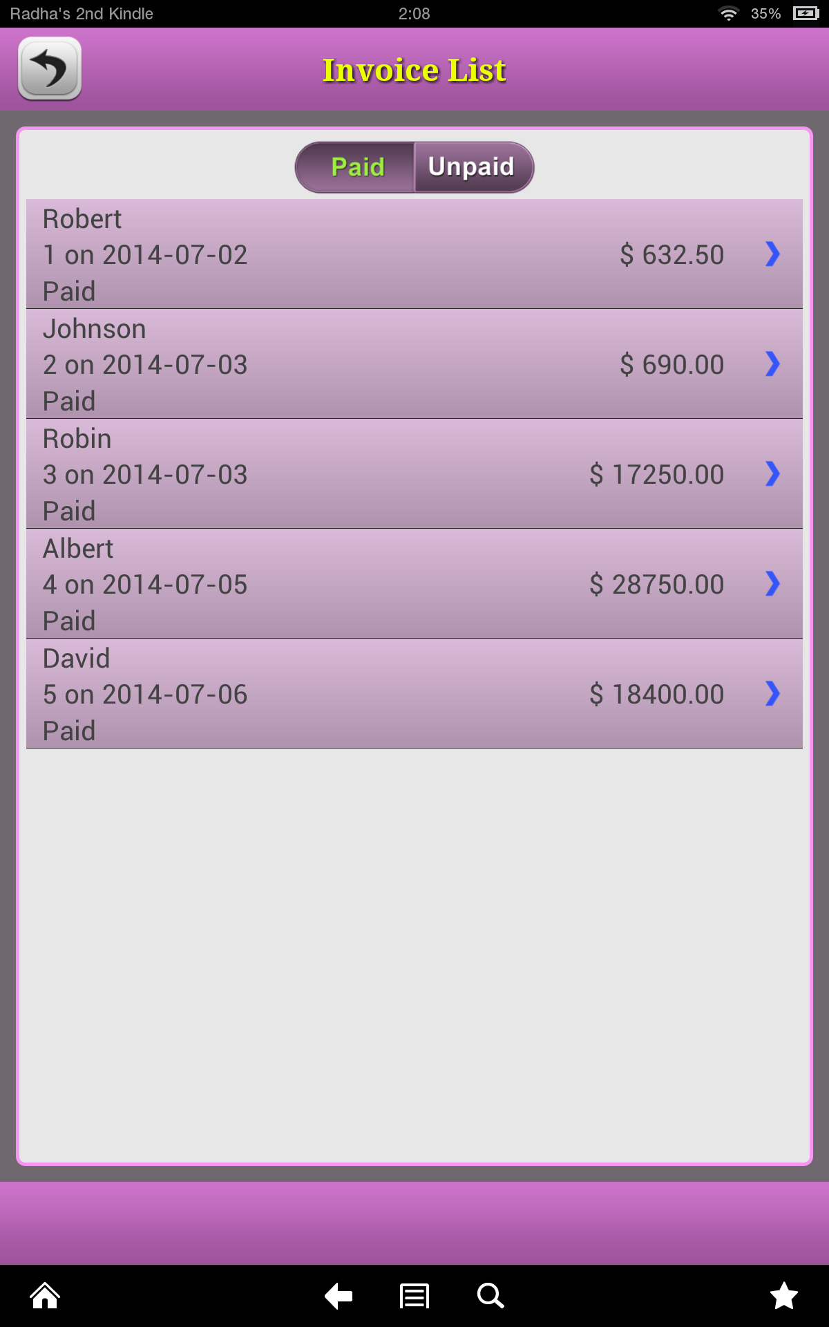 Quick Invoice Pro for Kindle Fire - App on Amazon Appstore