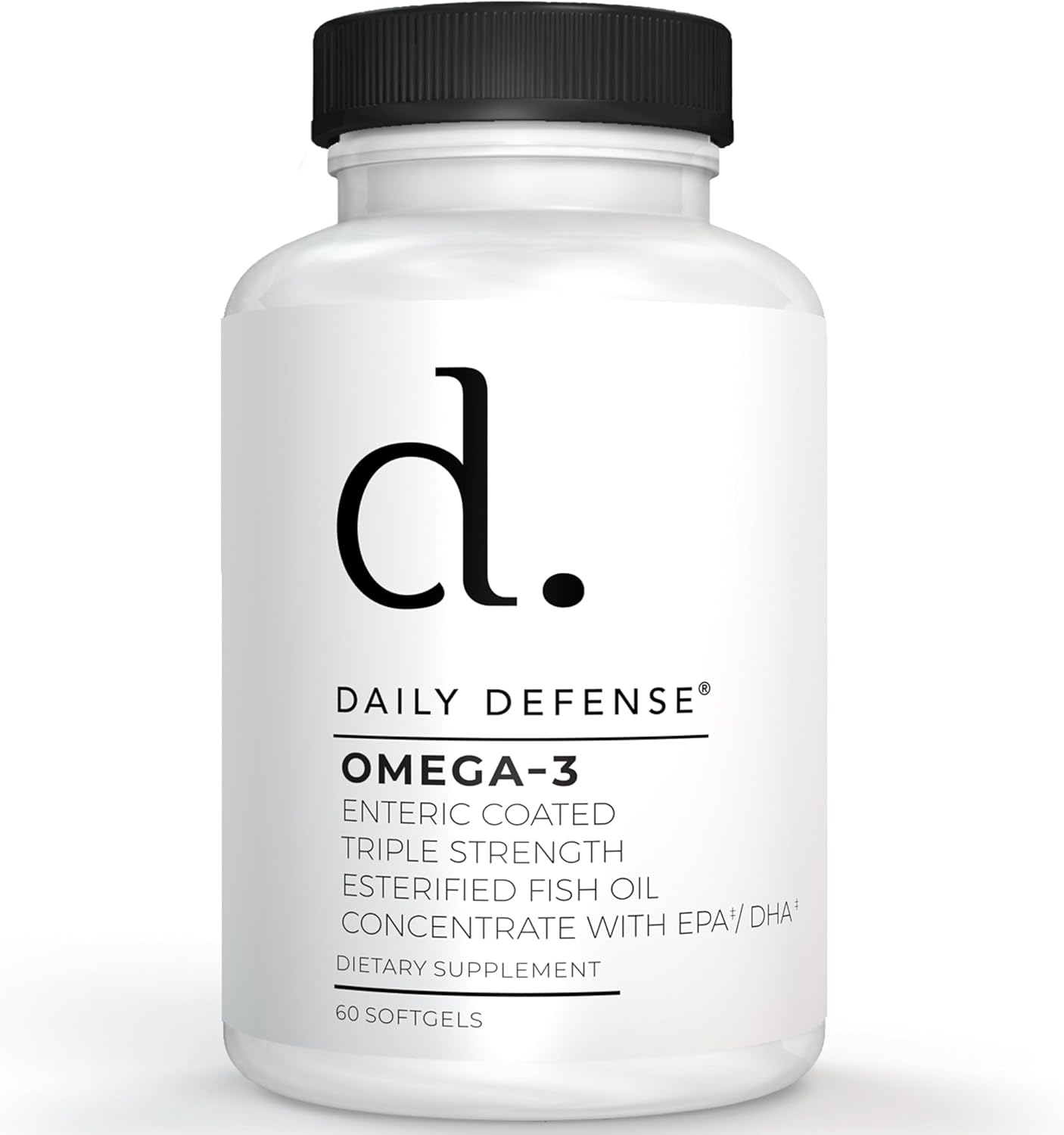 Amazon.com: Daily Defense Omega 3 Fish Oil 1000mg Supplement - Omega 3 ...