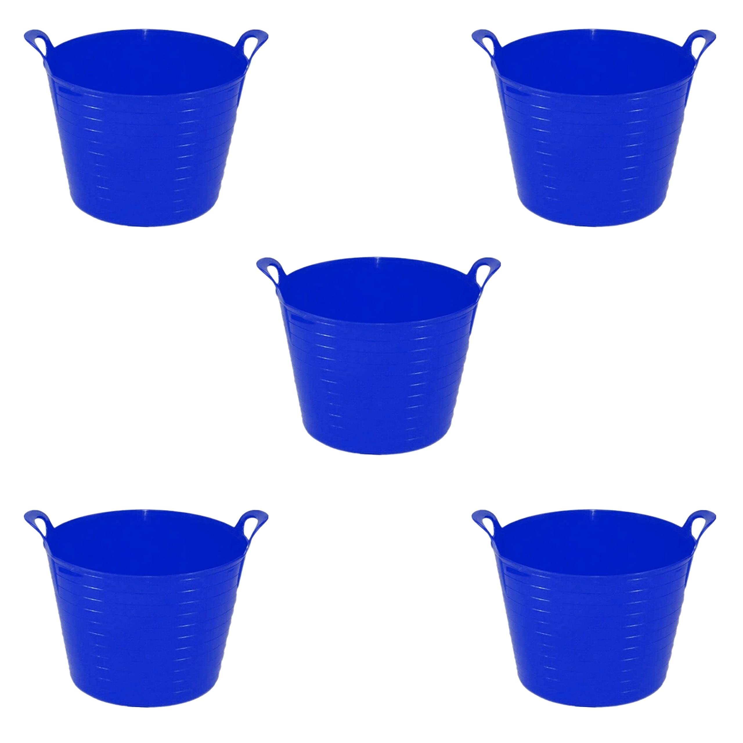 Buy (Set of 5) - 42L Litre Large Flexi Tub Garden Home Flexible Colour ...