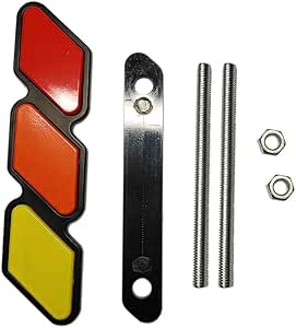 Amazon.com: Tri-Color 3 Grille Badge Emblem EA for Toyota Tacoma ...