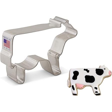 Amazon.com: Ann Clark Cookie Cutters Cute Cow/Steer Face Cookie Cutter ...