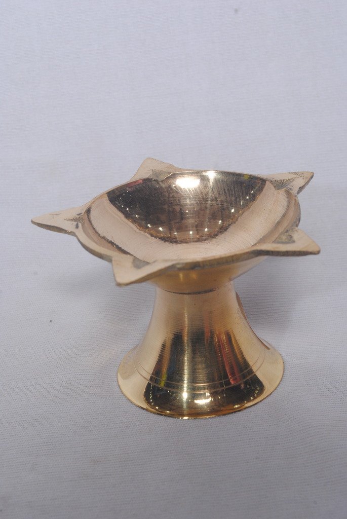 Gold Brass Metal Agal Deepam : Amazon.in