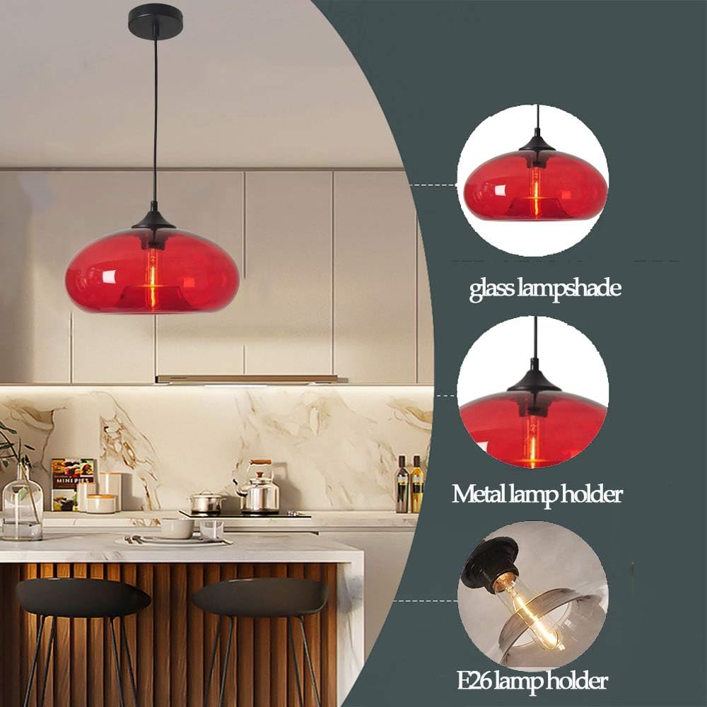 Red Glass Pendant Lights Edit Baudelaire Glass Ceiling Pendant Light