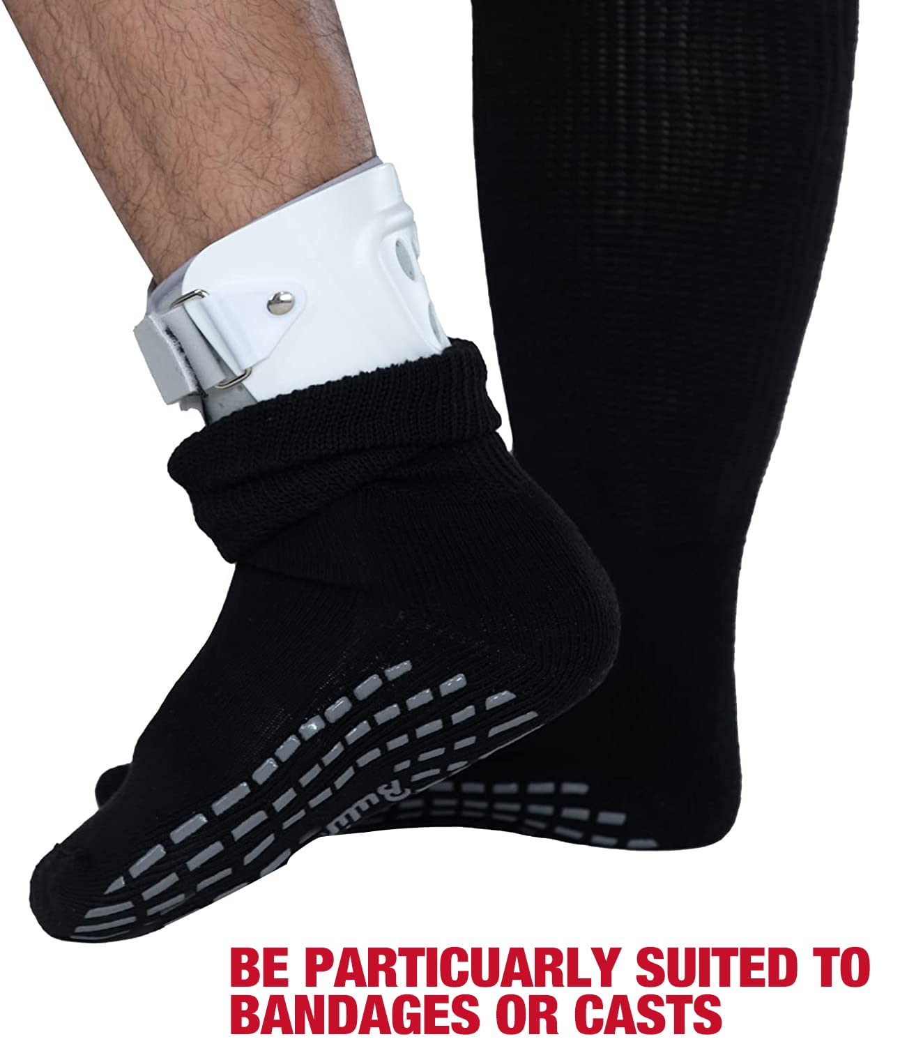 Bulinlulu Extra Wide Diabetic Socks Women Men-4 Pairs Super Wide Edema ...