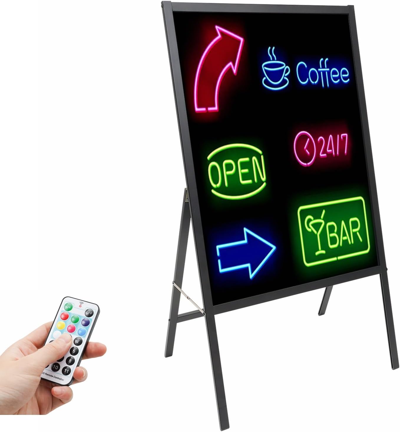 Amazon.com : LED Message Writing Board, Illuminated Erasable Lighted ...