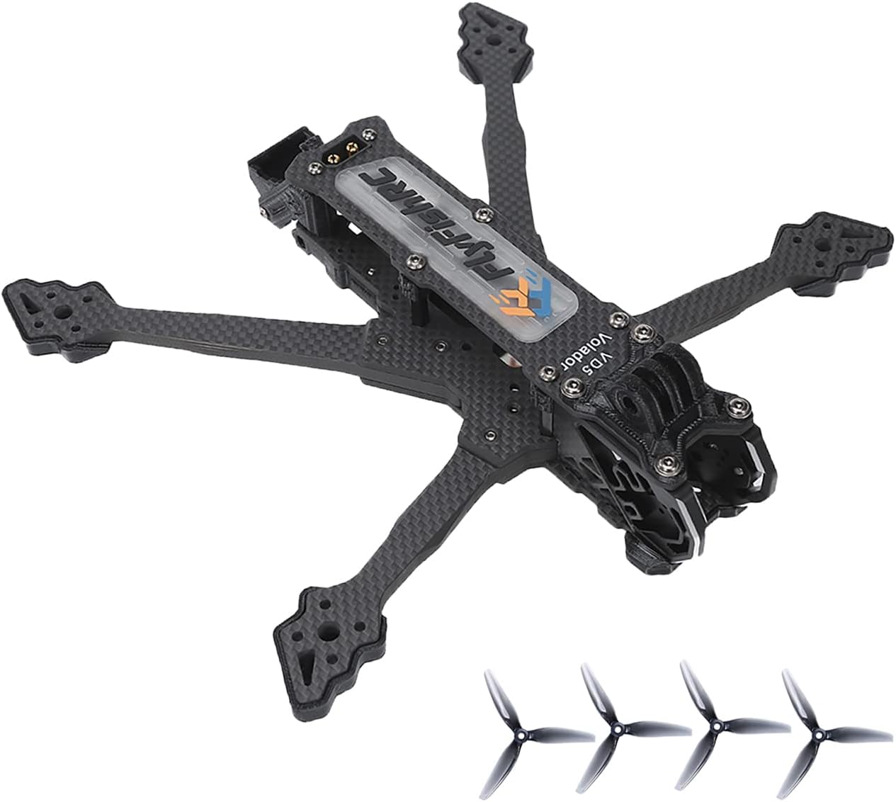 Amazon.com: Volador VD5 Deadcat T700 Carbon Fiber FPV Drone Quad Frame ...