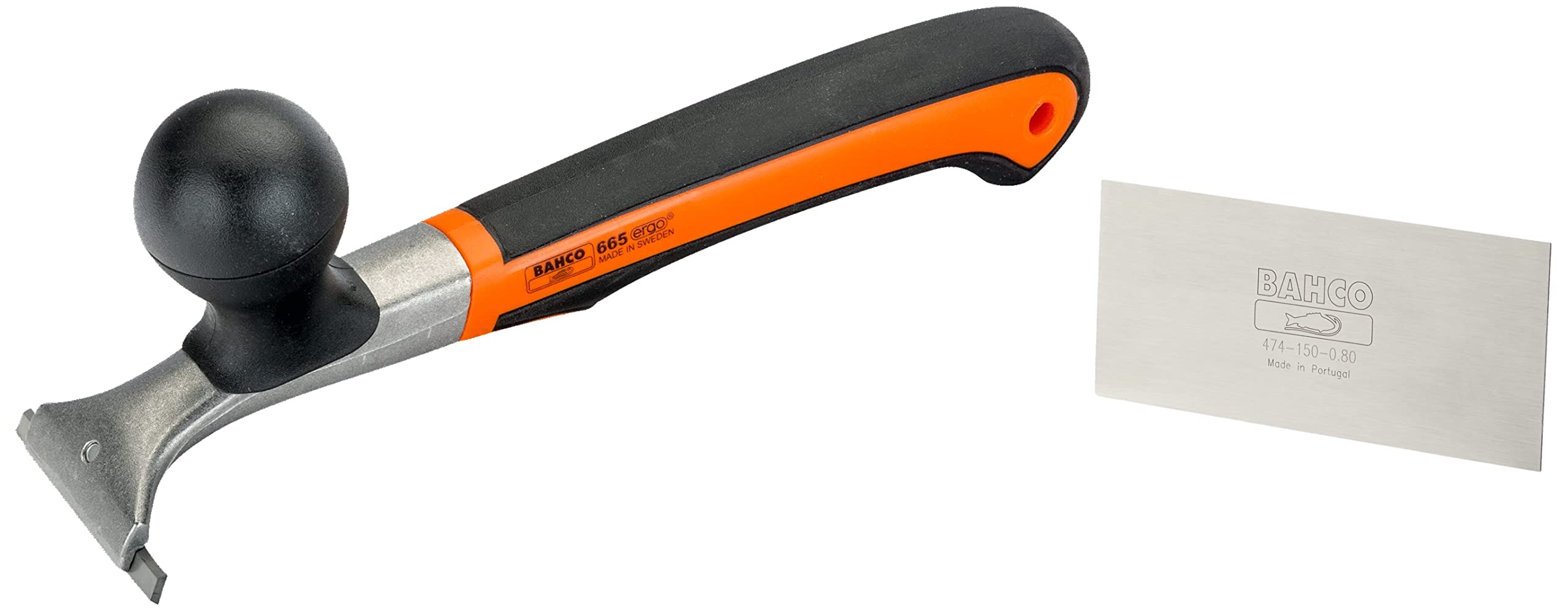Bahco 665 Carbide Edged H/Duty Paint Scraper & 474 Cabinet Scraper 6 X ...