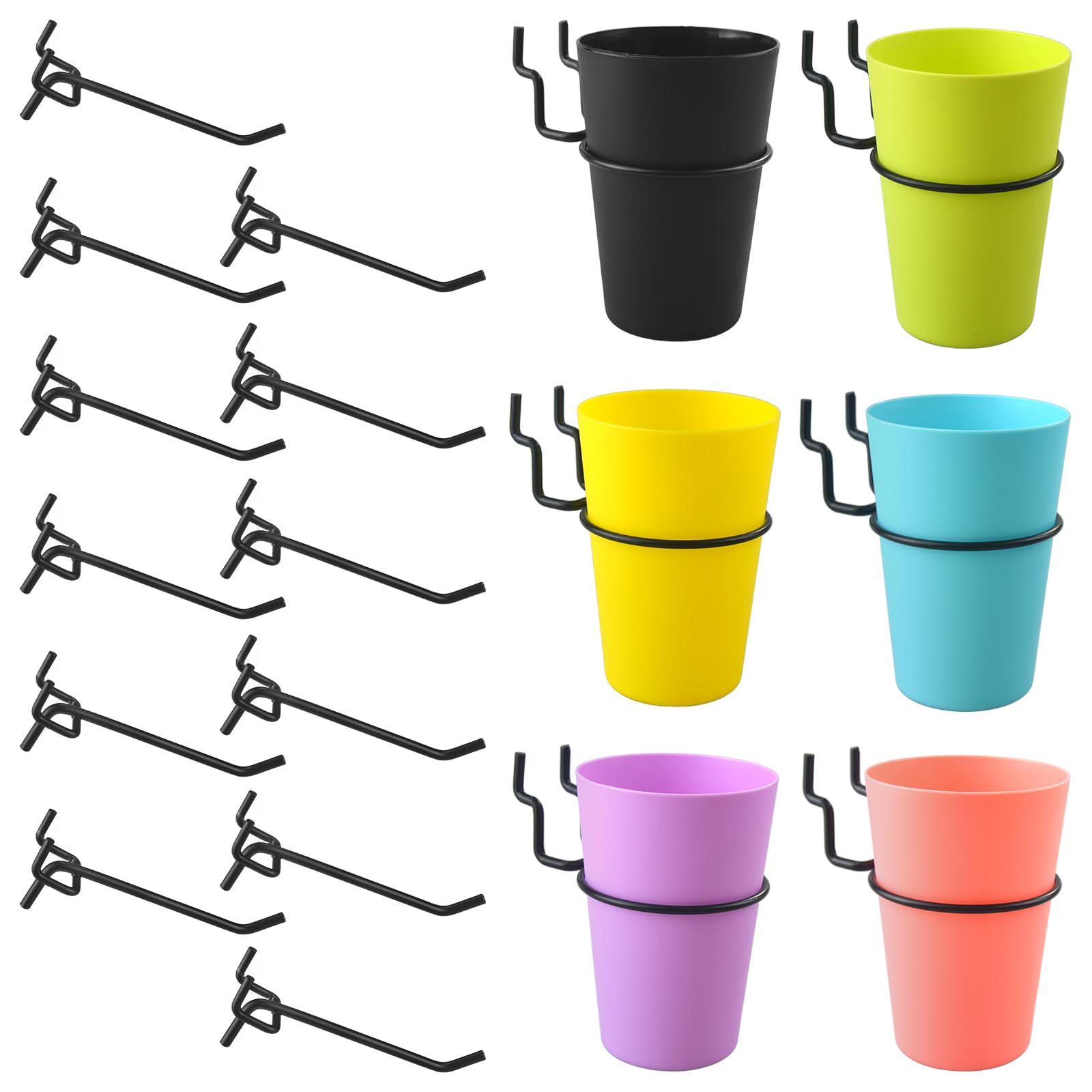 Amazon.com: G.CORE 18PC Peg Board Accessories - Pegboard Bins Baskets ...