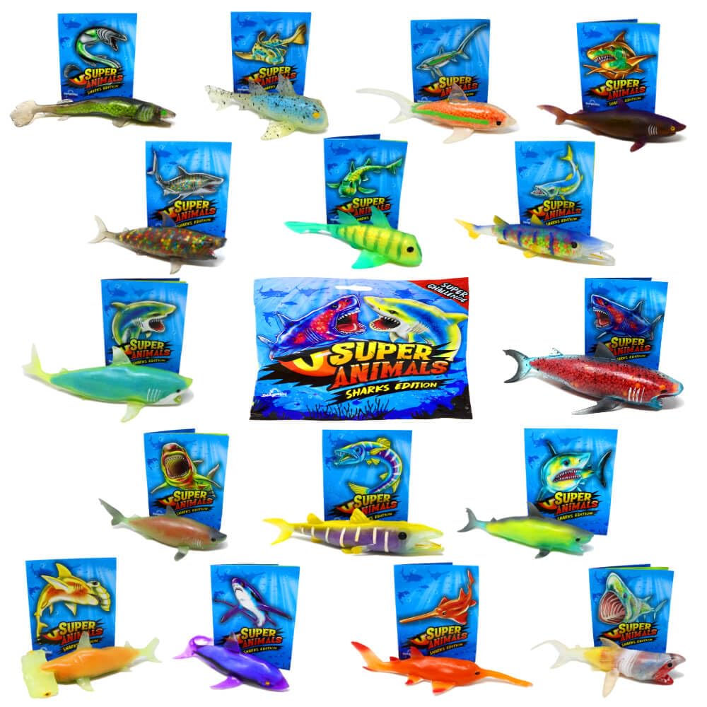 Generisch DeAgostini Super Animals Figur - Sharks Edition (2023) - Sammelfigur Hai - Alle 16 ...
