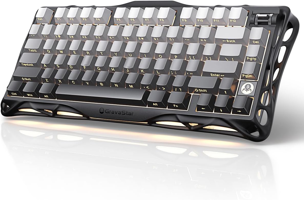 GravaStar Mercury,K1 75% Wireless Mechanical Gaming Keyboard, Aluminum ...