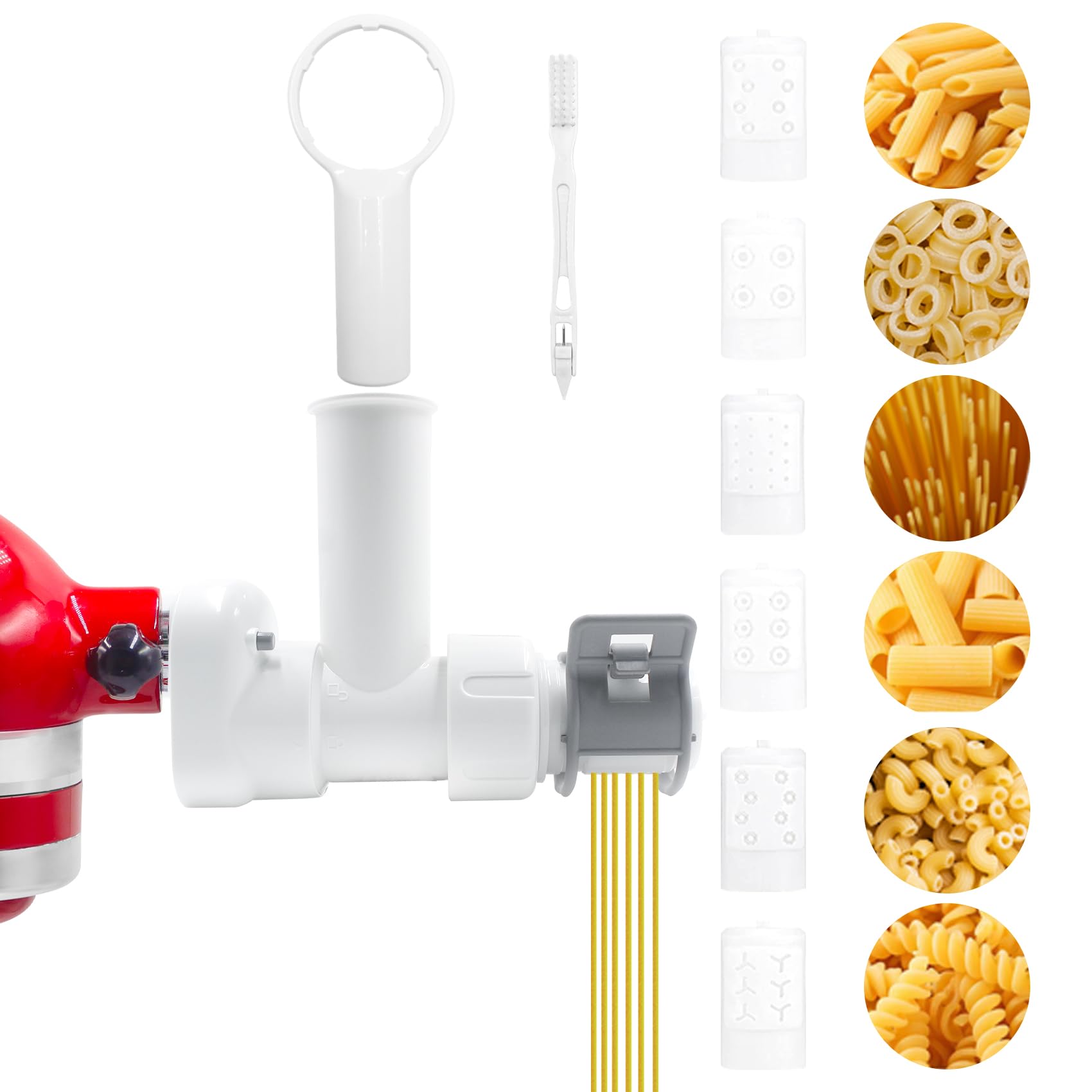 Amazon.com: 6-IN-1 Pasta Maker for KitchenAid Mixer Attachments, for ...