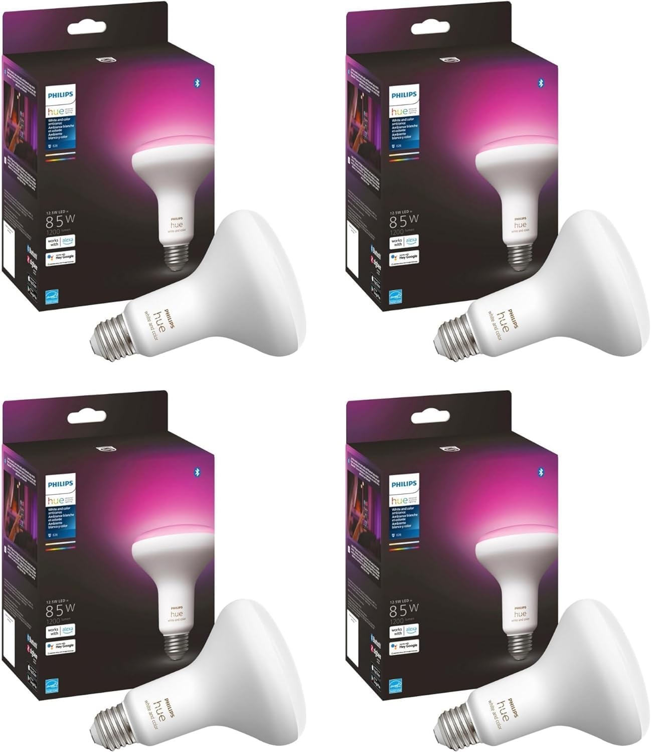 Amazon.com: Philips Hue Smart 100W PAR38 LED Bulb - White and Color ...